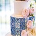 Cake Icing Blue Tile Template Italy Blue Tile Cake Icing Image Bay ...