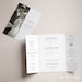Gatefold Simple Wedding Invitation Modern Gatefold Invitation Minimal ...