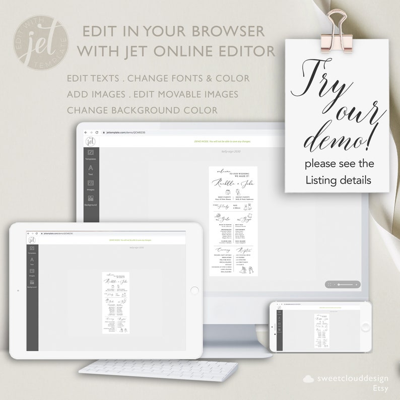 Infographic Wedding Program Fun Facts Wedding Card Unique - Etsy