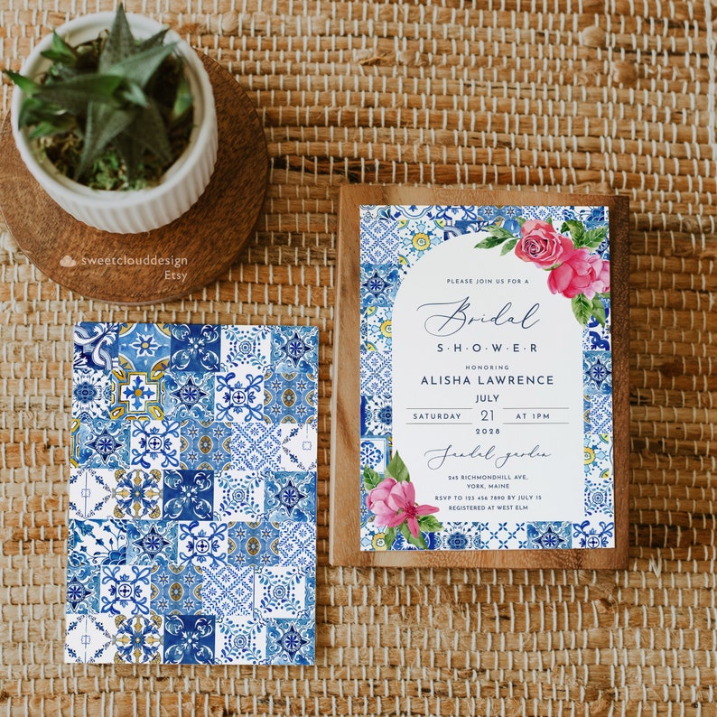 Plantilla de invitación de despedida de soltera de limón mediterráneo ...