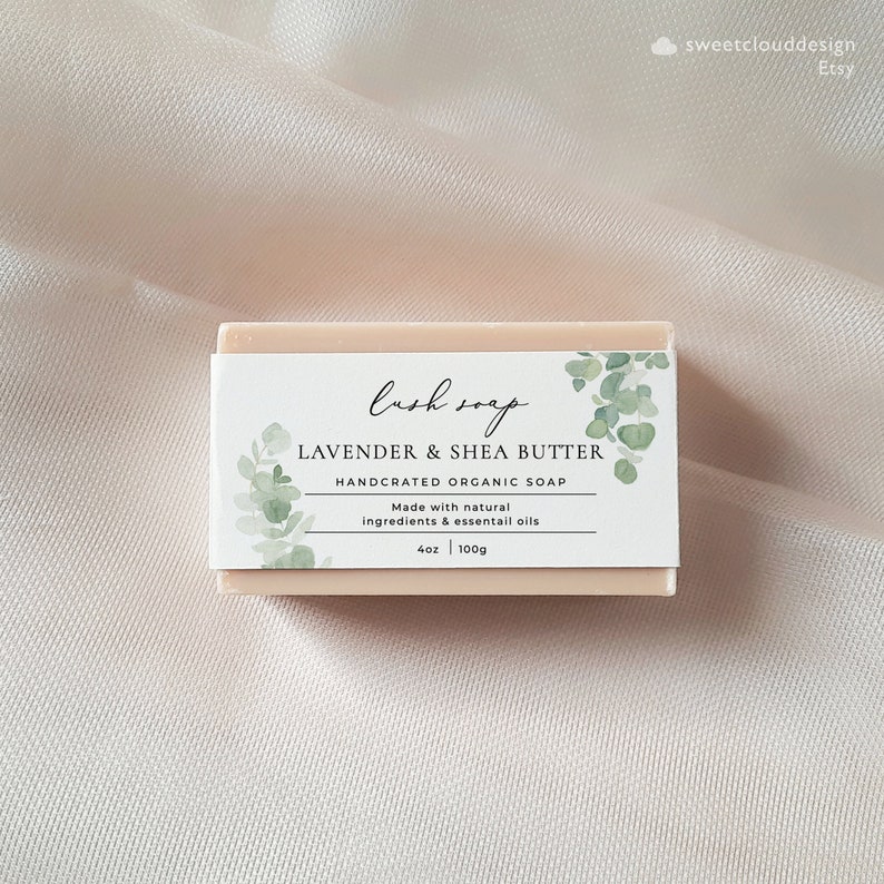 Editable Bar Soap Label Template Greenery Printable Custom - Etsy Canada
