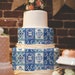 Cake Icing Blue Tile Template Italy Blue Tile Cake Icing Image Bay ...