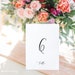 Simple Wedding Table Numbers Template Elegant Table Numbers - Etsy