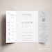 Gatefold Simple Wedding Invitation Modern Gatefold Invitation Minimal ...