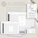 Gatefold Simple Wedding Invitation Modern Gatefold Invitation Minimal ...