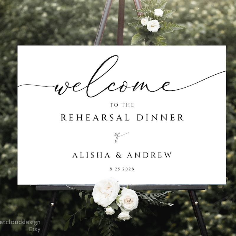Rehearsal Dinner Sign - Etsy