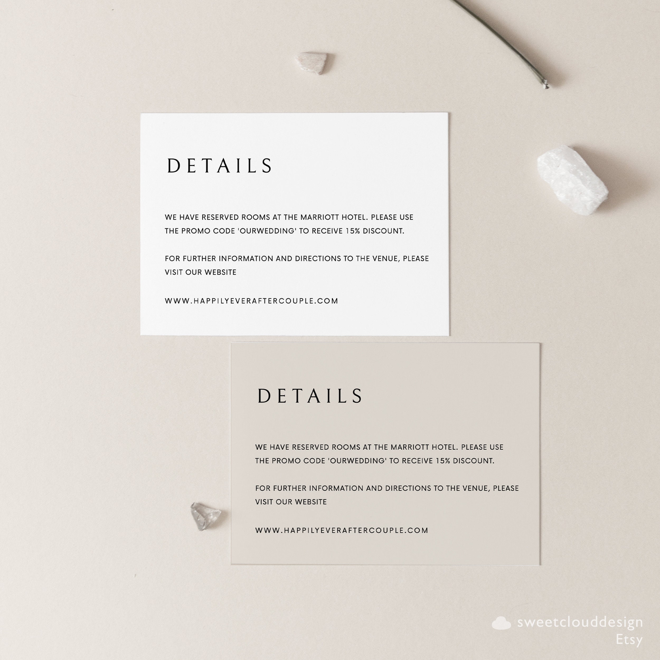 Details Card Template Enclosure Card Template Editable Insert - Etsy