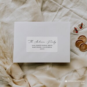 Avery Envelope Address and Return Label MODERN Template Printable ...