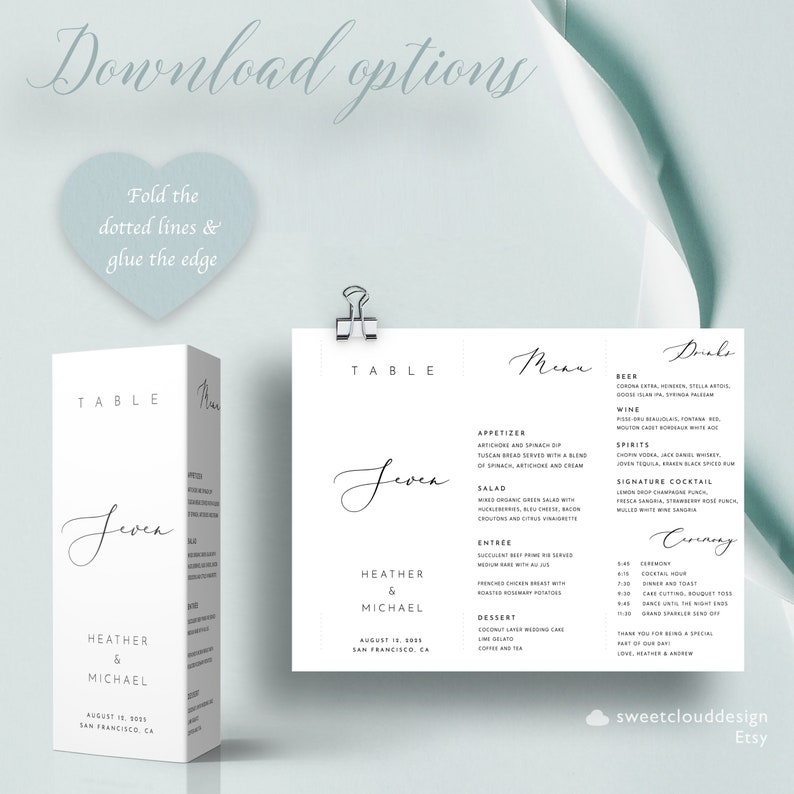 Modern Wedding Triangle Table Number Template Trifold Table | Etsy