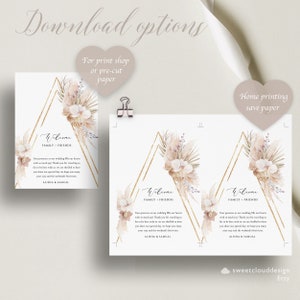 Boho Orchid Wedding Timeline Template Weekend Itinerary Pampas Floral ...