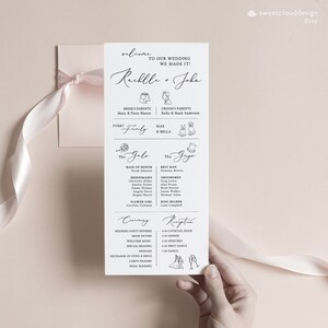 Infographic Wedding Program Fun Facts Wedding Card Unique Wedding ...
