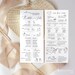 Infographic Wedding Program Fun Facts Wedding Card Unique Wedding ...