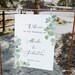 Eucalyptus Welcome Sign Template Wedding Greenery Welcome Sign Template ...