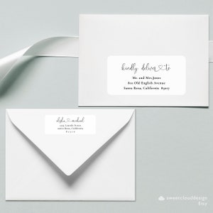 Avery Envelope Address and Return Label Heart Template Printable ...