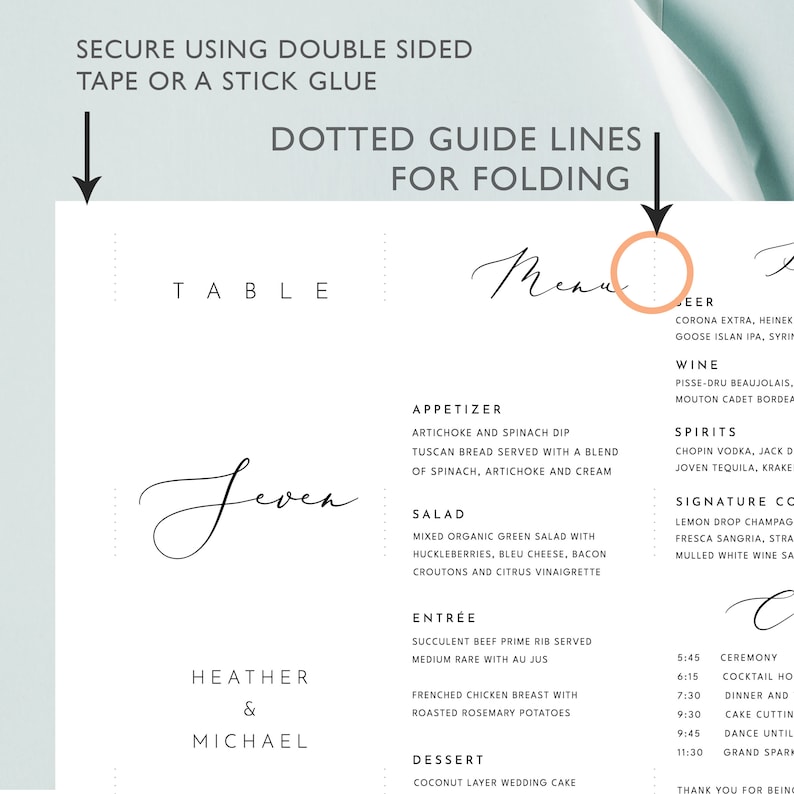 Modern Wedding Triangle Table Number Template Trifold Table - Etsy