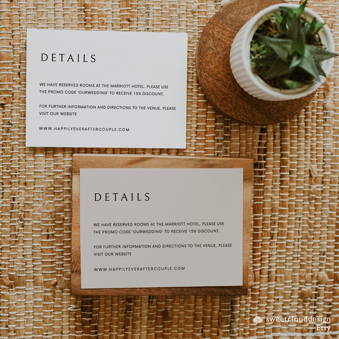 Details Card Template Enclosure Card Template Editable Insert Card ...