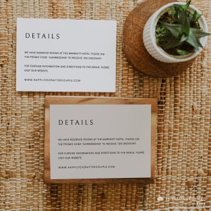 Details Card Template Enclosure Card Template Editable Insert Card ...