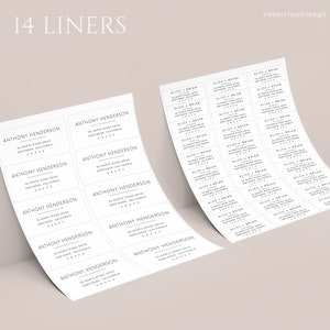 Avery Envelope Address and Return Label MODERN Template Printable ...