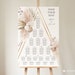 Boho Seating Chart Sign Teepee Chart Template Pampas Seating Sign ...
