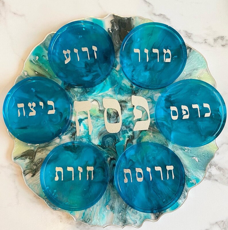 Passover Seder Plate for Pesach Jewish Holiday - Etsy