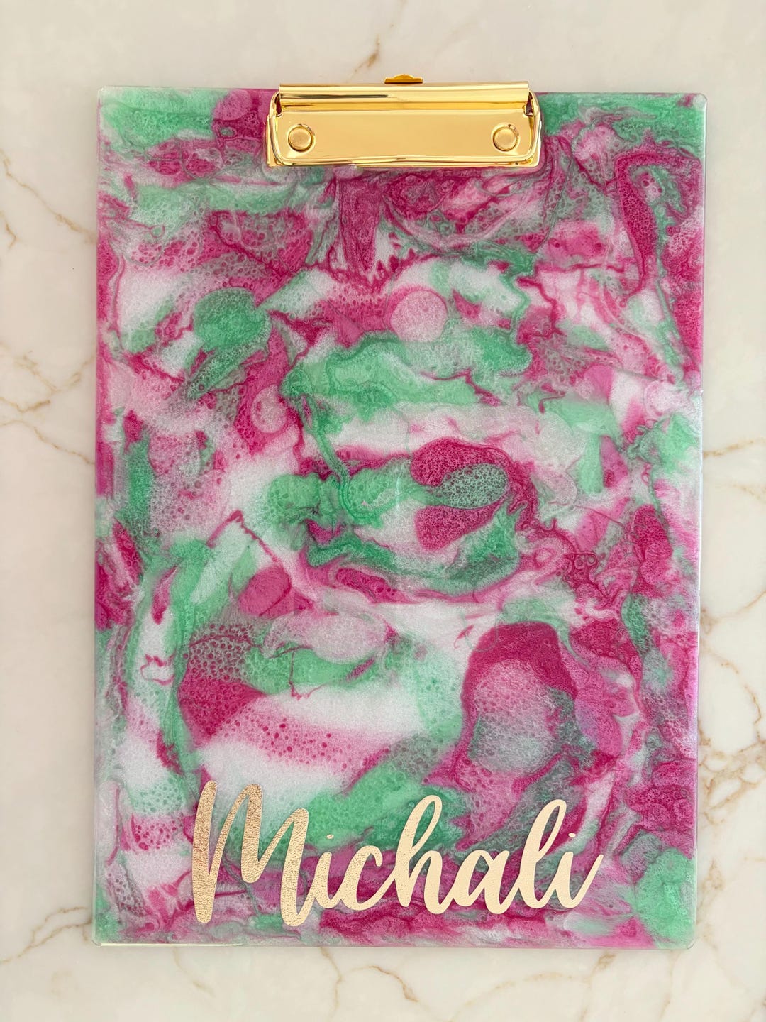 Personalized Epoxy Resin & Acrylic Clipboards – Custom Teacher or Coach ...