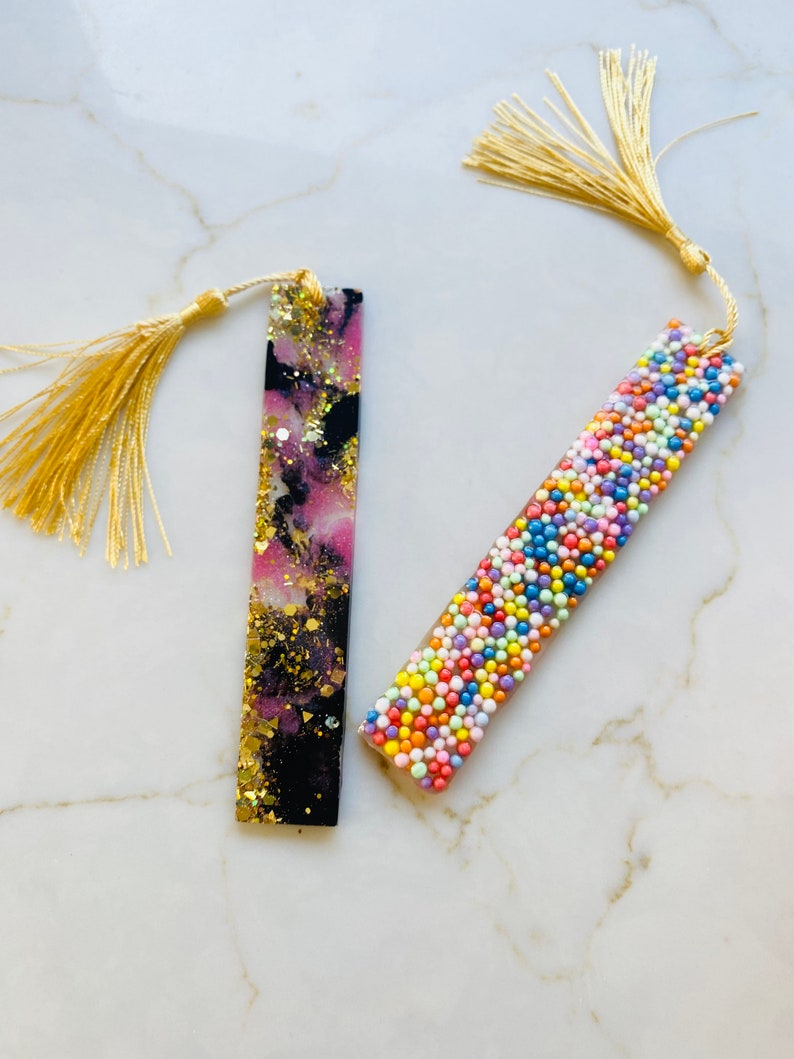 Confetti Textured Bookmark/ Sensory Bookmark/ Rainbow Colors/ Teacher ...