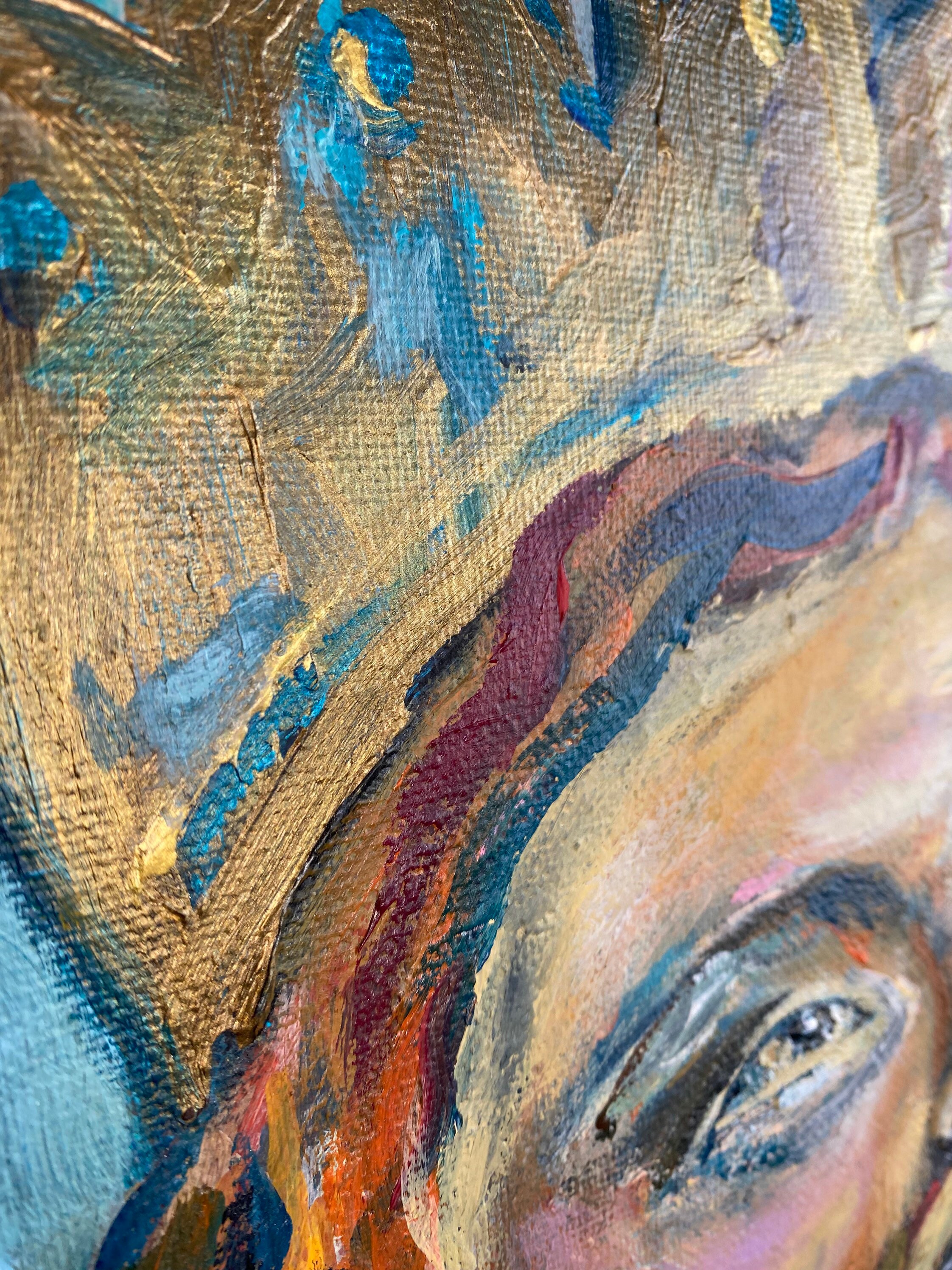 King David Painting on Canvas Judaica Religious Art - Etsy