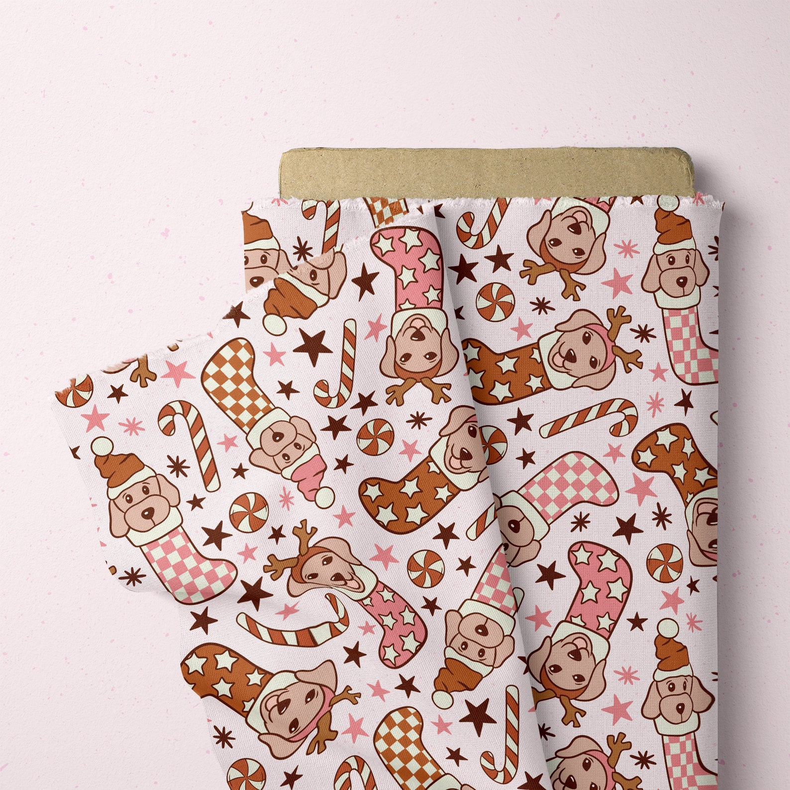 Christmas Seamless Pattern Dogs Pattern File for Fabric - Etsy