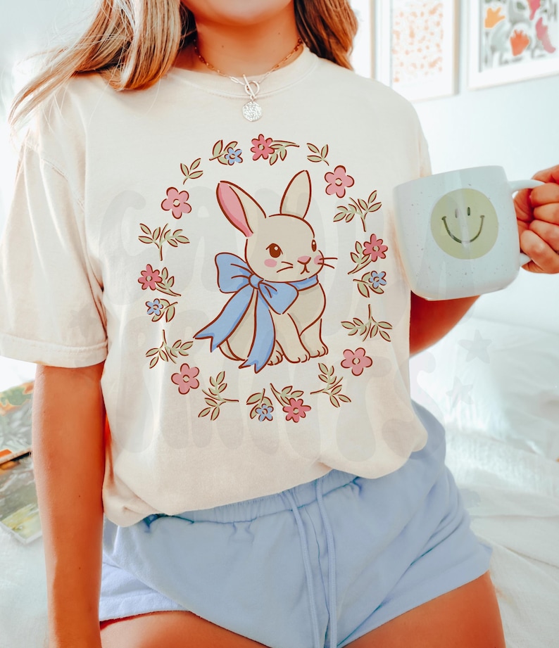 Vintage Bunny Sublimation Png Spring SVG Shirt Design - Etsy