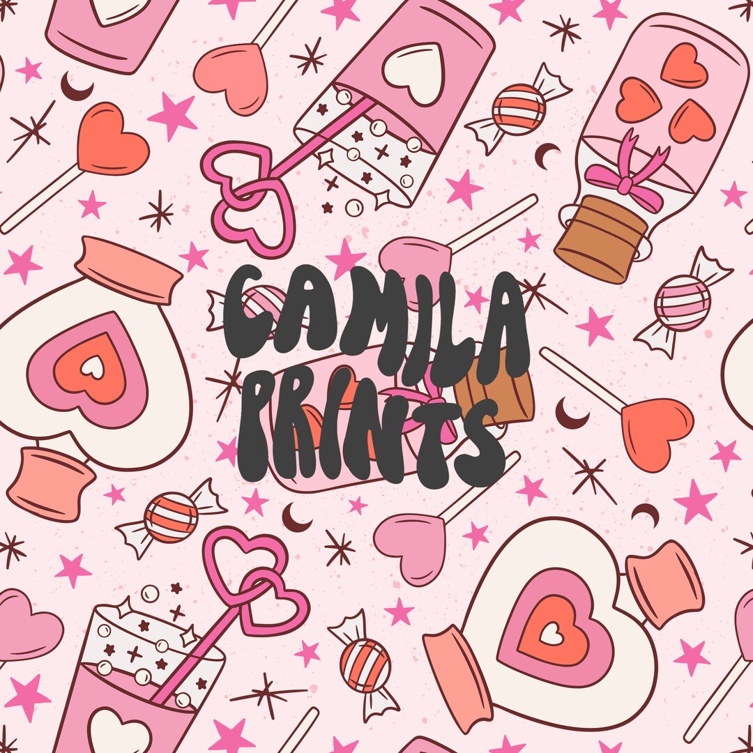 Valentines Pattern Love Potion Repeat Pattern for Fabric Sublimation - Etsy