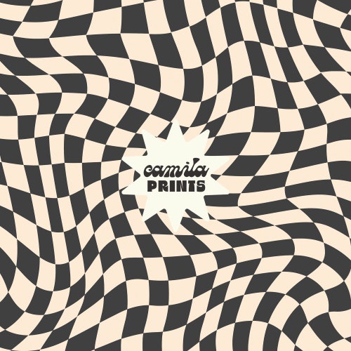 Wavy Checkerboard Seamless File Optical Check Seamless Pattern - Etsy