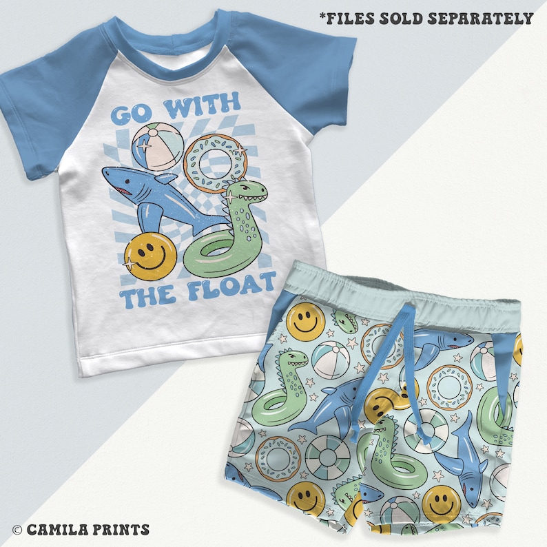 Boy Summer Sublimation Pool Float PNG Shirt Design - Etsy