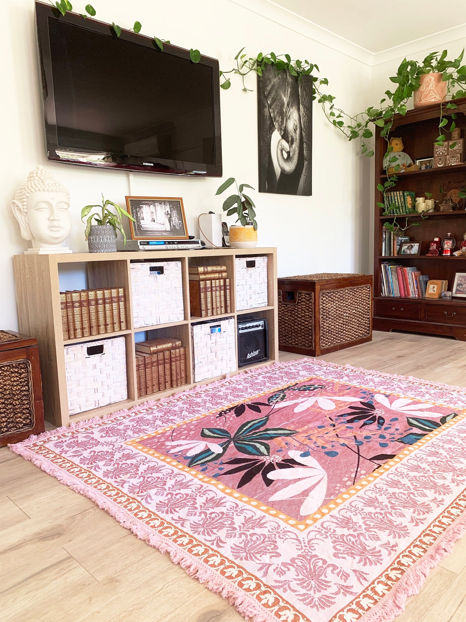 Pure Cotton Picnic Rug Blanket Throw Yoga Mat Beach Grounding - Etsy