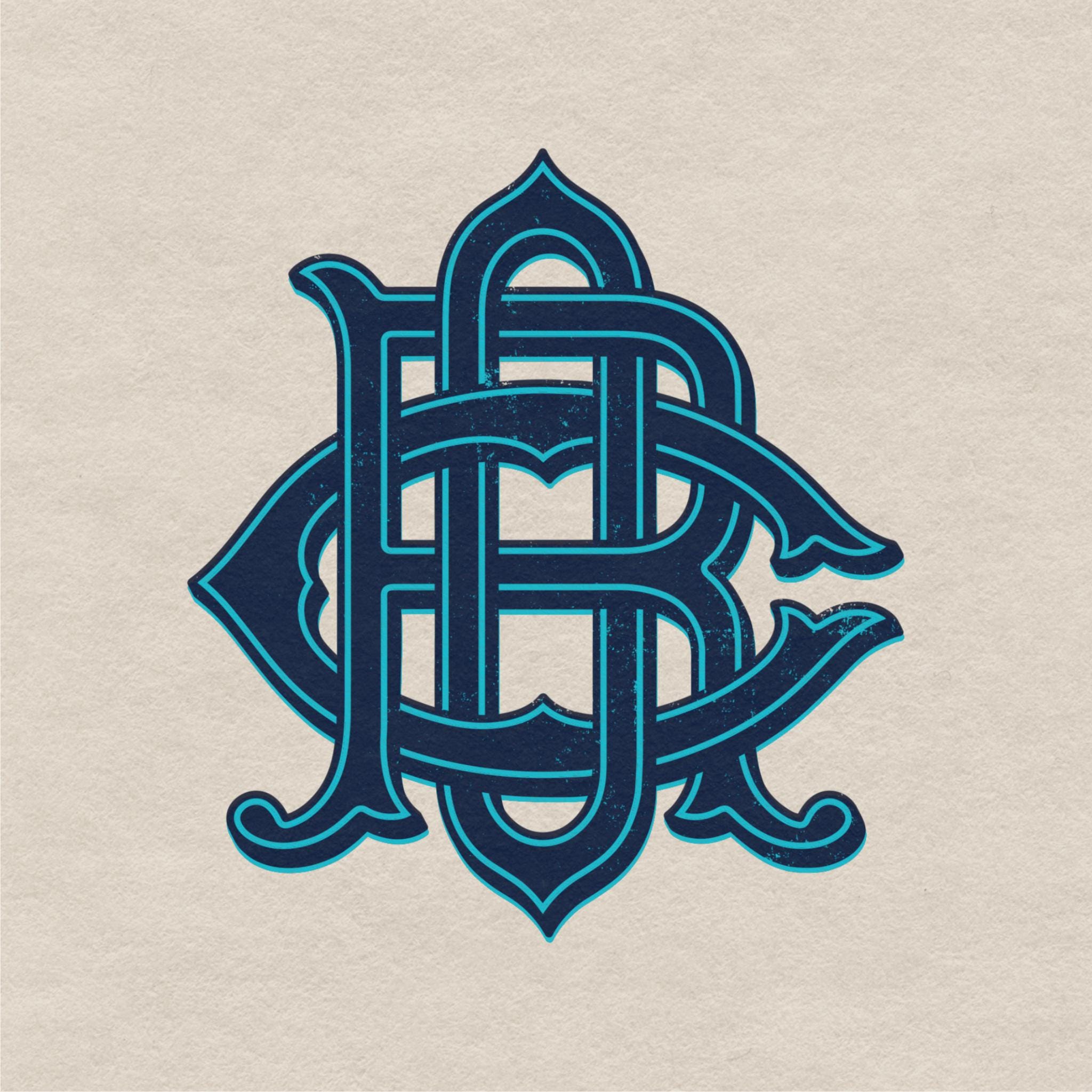 Custom Hand Drawn 3 Letter Monogram Bespoke Vintage Design Service ...