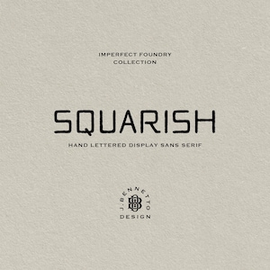 Squarish Vintage Hand Lettered Sans Serif Font - Etsy