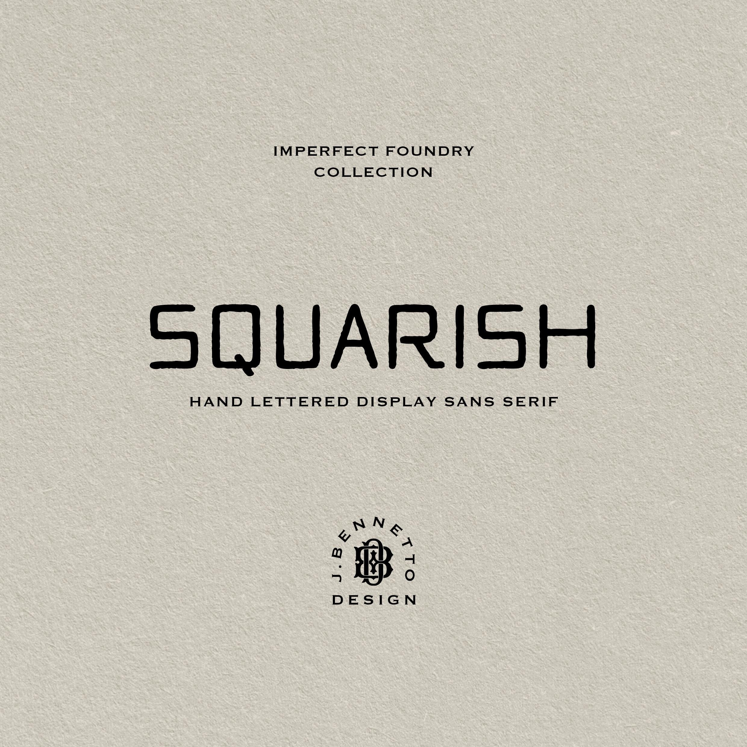 Squarish Vintage Hand Lettered Sans Serif Font - Etsy
