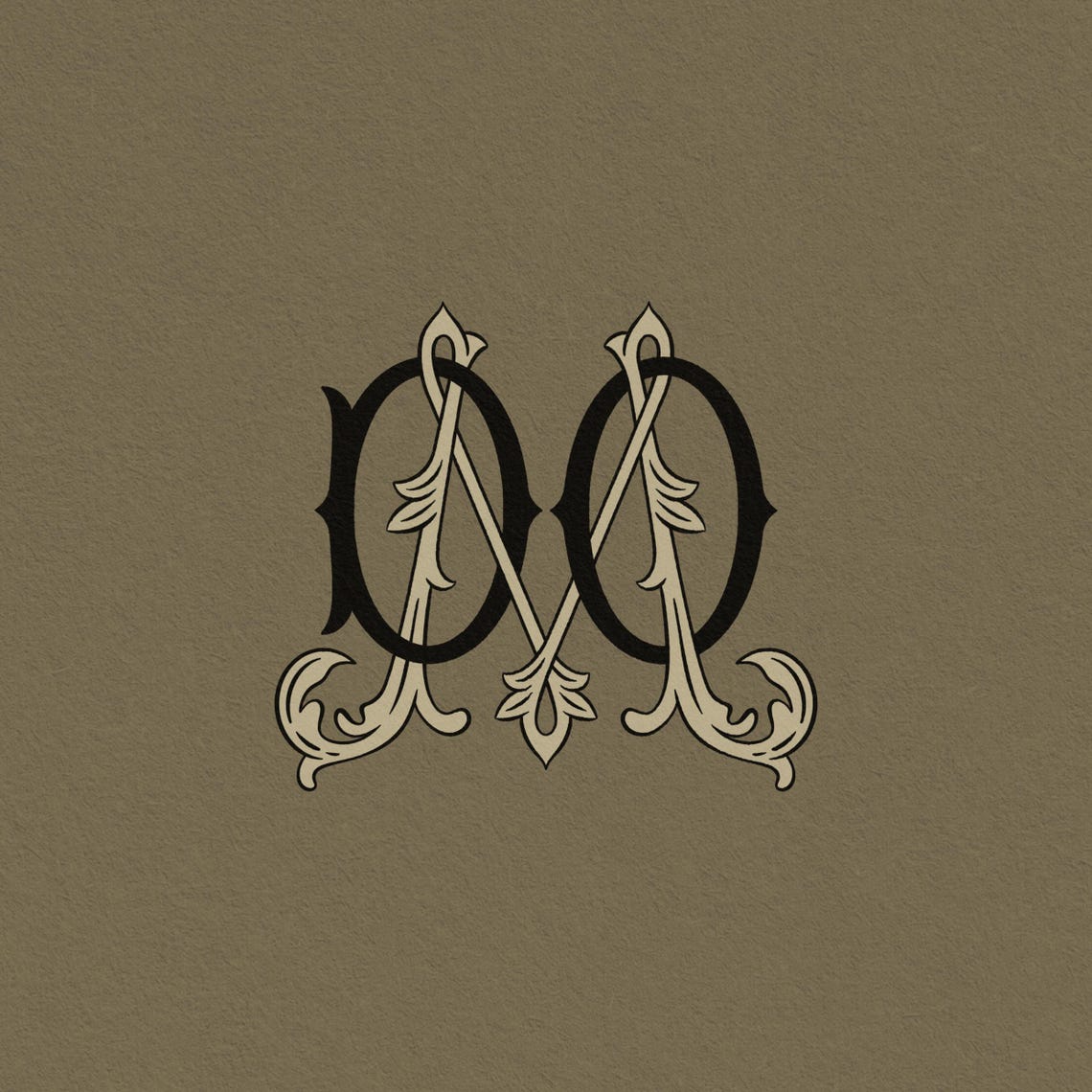 Custom Hand Drawn 3 Letter Monogram Bespoke Vintage Design Service ...