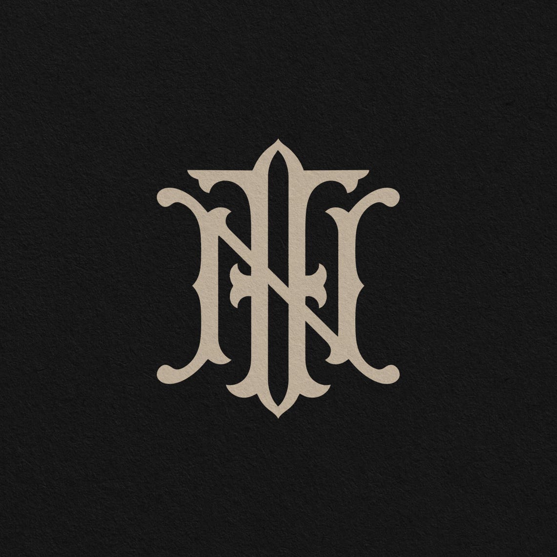 Custom Hand Drawn 3 Letter Monogram Bespoke Vintage Design Service ...