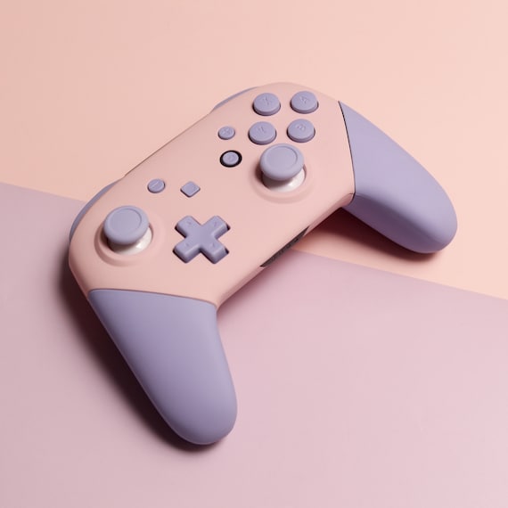 Custom Cotton Candy Pastel Purple and Pink Nintendo Switch Pro - Etsy