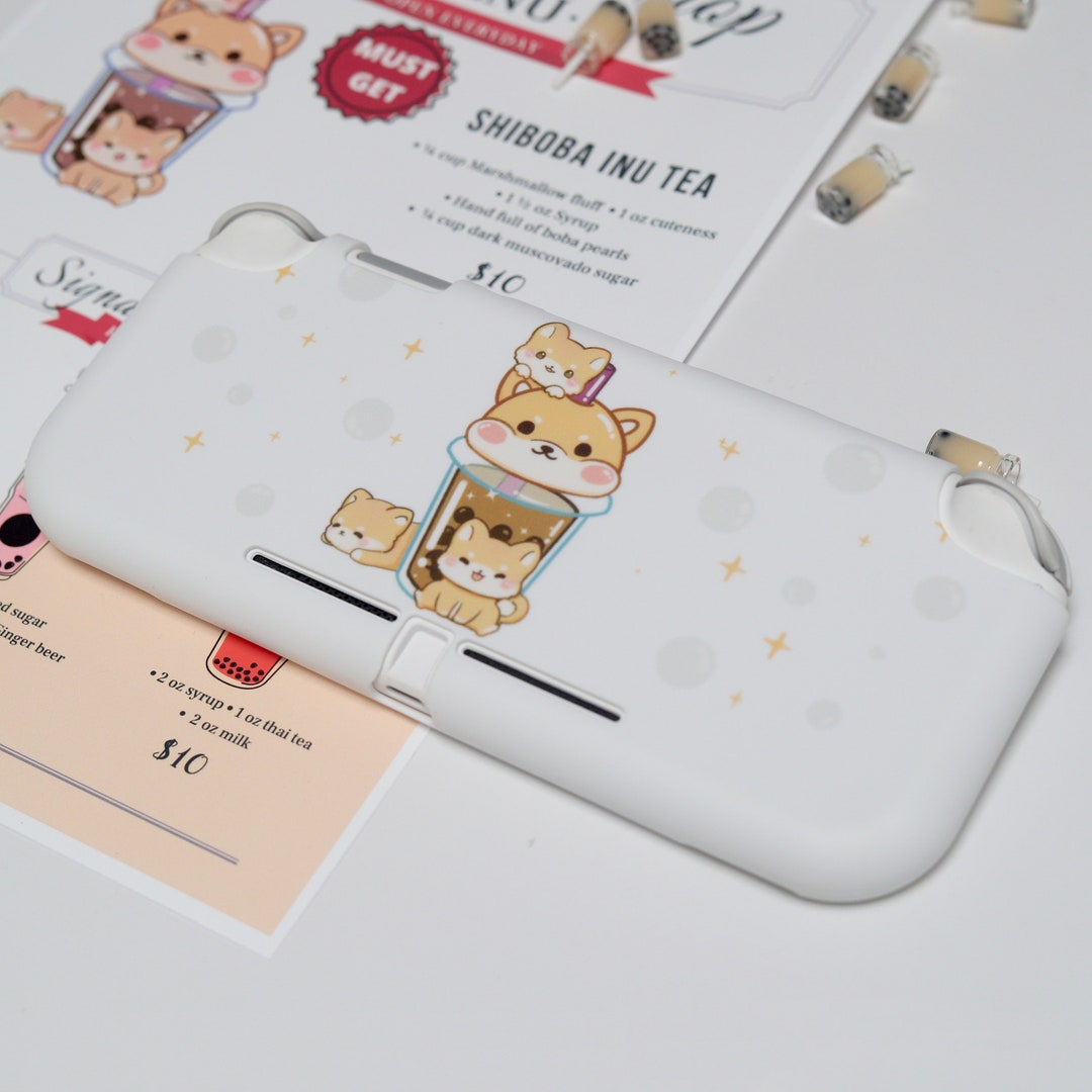 Custom SHIBOBA Shiba Inu Boba Tea Nintendo Switch Lite Case - Etsy