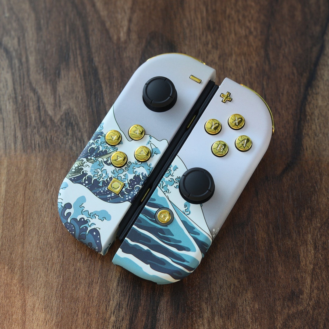 Custom Great Wave off Kanagawa Nintendo Switch Joy-con Controllers - Etsy