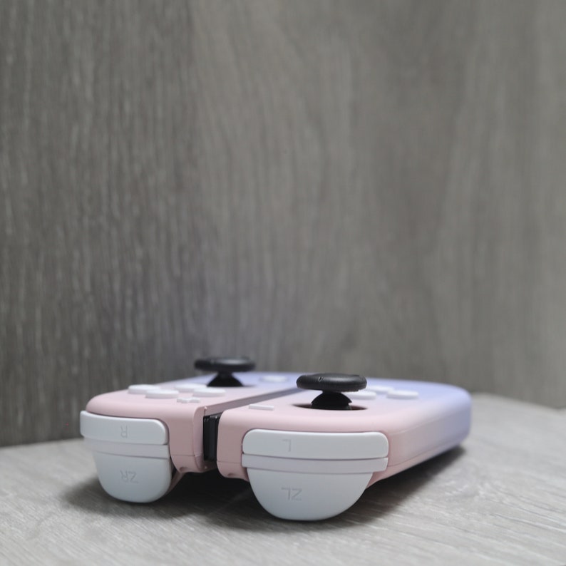 Custom Cotton Candy V2 Pastel Pink and Purple Gradient Themed Nintendo ...