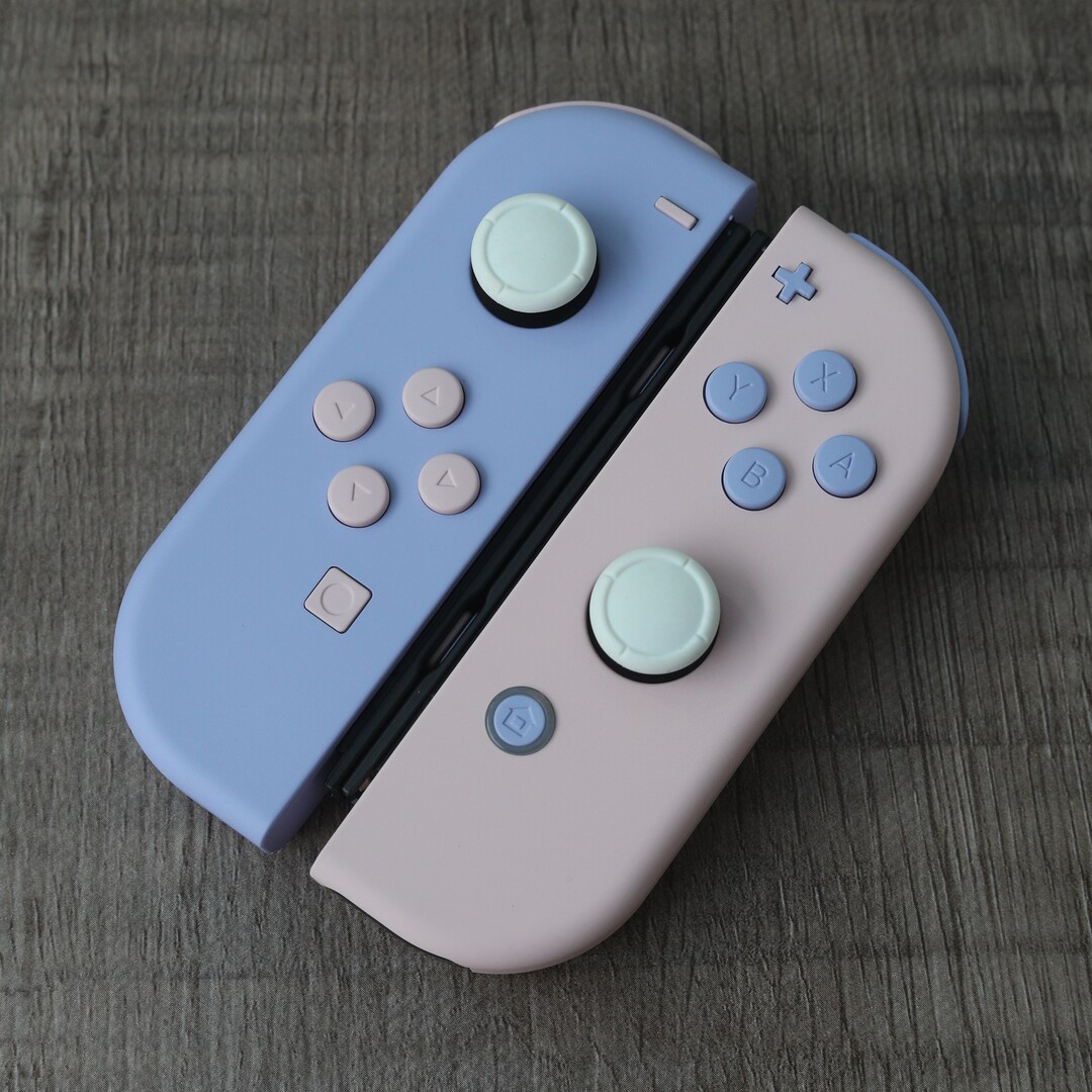 Custom 2-tone Cotton Candy-themed Nintendo Switch Joy-con Controllers ...