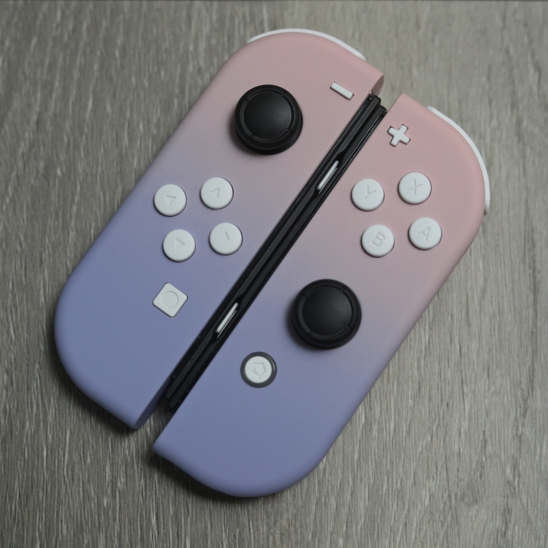 Custom Cotton Candy Pastel Pink and Purple Gradient Themed Nintendo ...