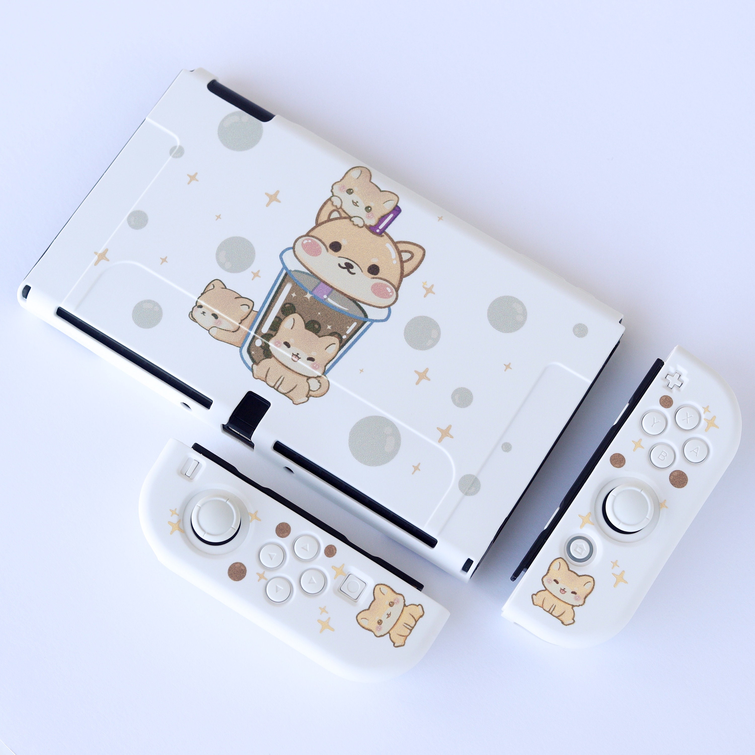 Custom SHIBOBA Shiba Inu Boba Tea OLED Nintendo Switch Case - Etsy UK