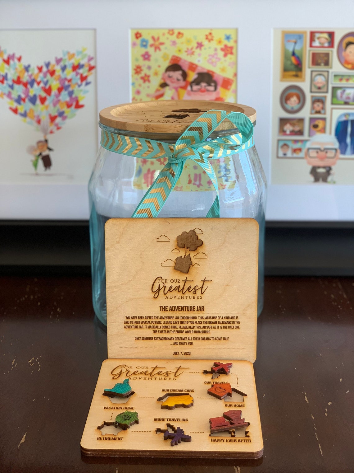 Custom up Adventure Jar With Adventure Pieces | Etsy