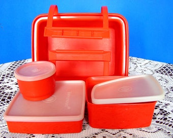 Red Lunch Box - Etsy