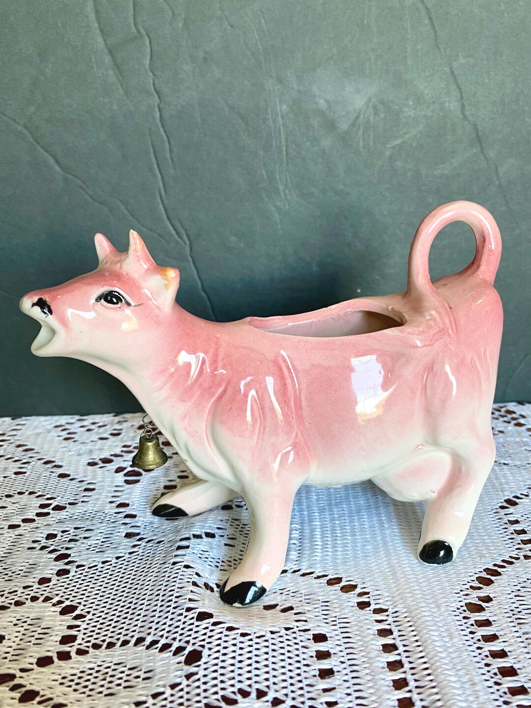 Little Pink Cow Cream Pitcher DAVAR Japan - Etsy