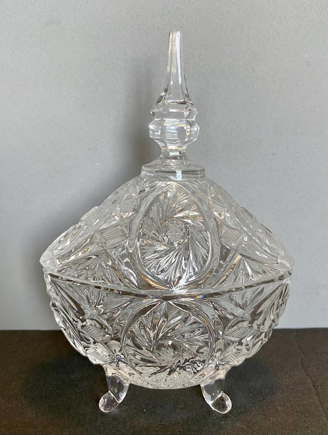 Bleikristall German Cut Crystal Oval Covered Candy Dish - Etsy