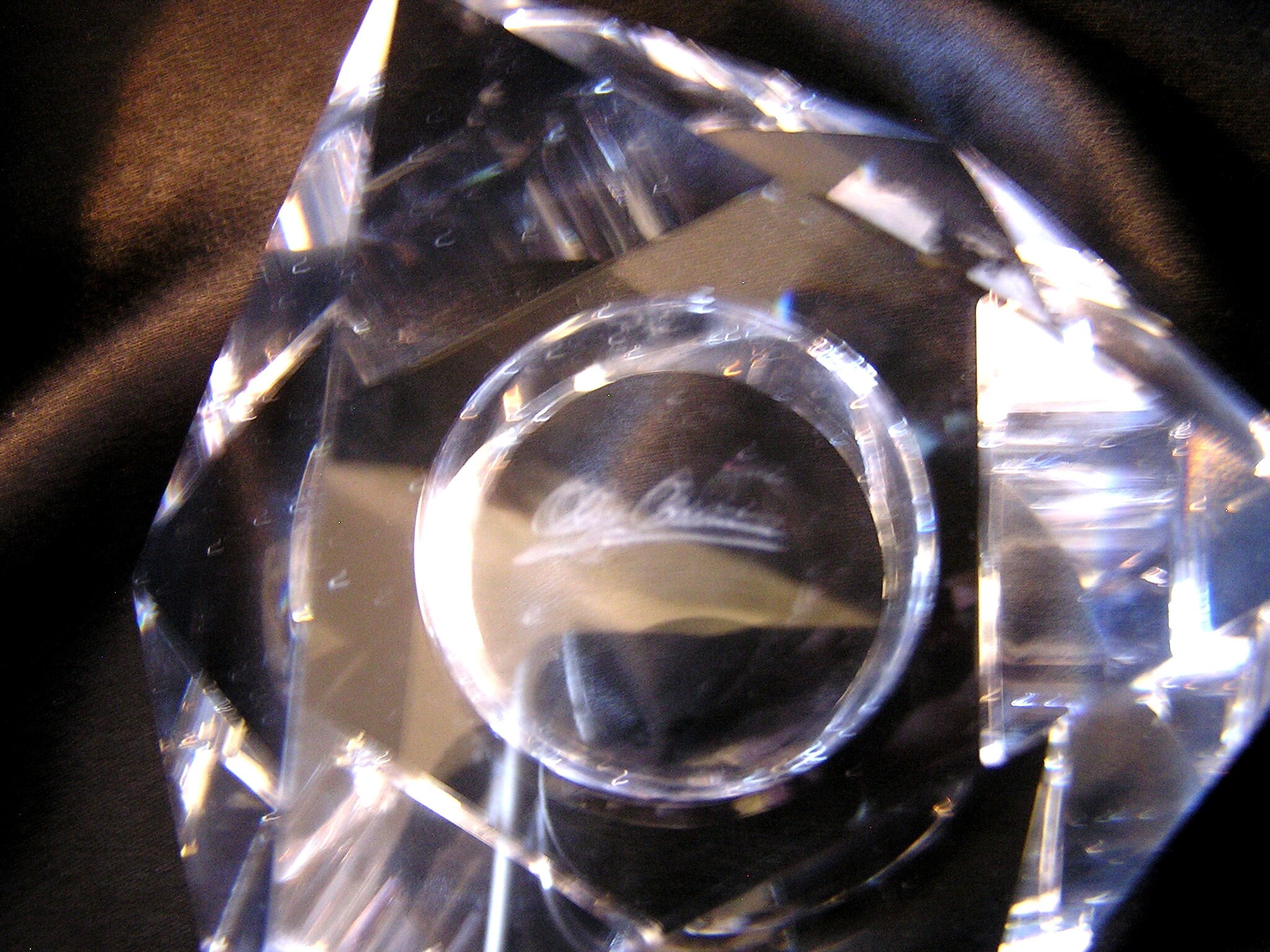 Oleg Cassini Cut Crystal Triangular Votive Candle Holder - Etsy